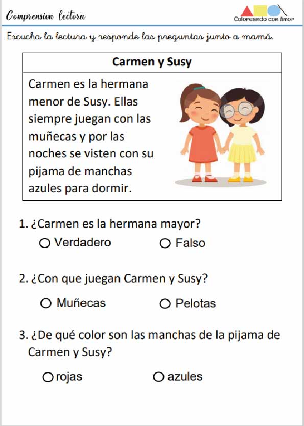 Material Gratis para Imprimir | 📚Lecturas cortas de comprensión lectora ...