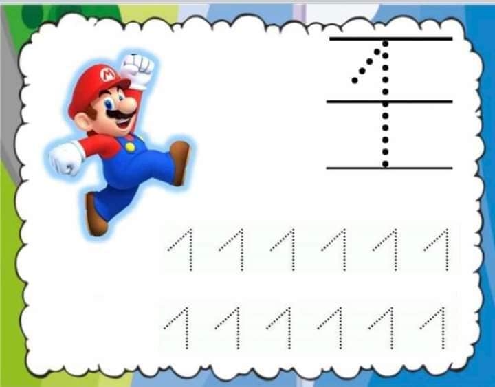 Kids Activities - Super Mario tracing sheets to practice... | Facebook