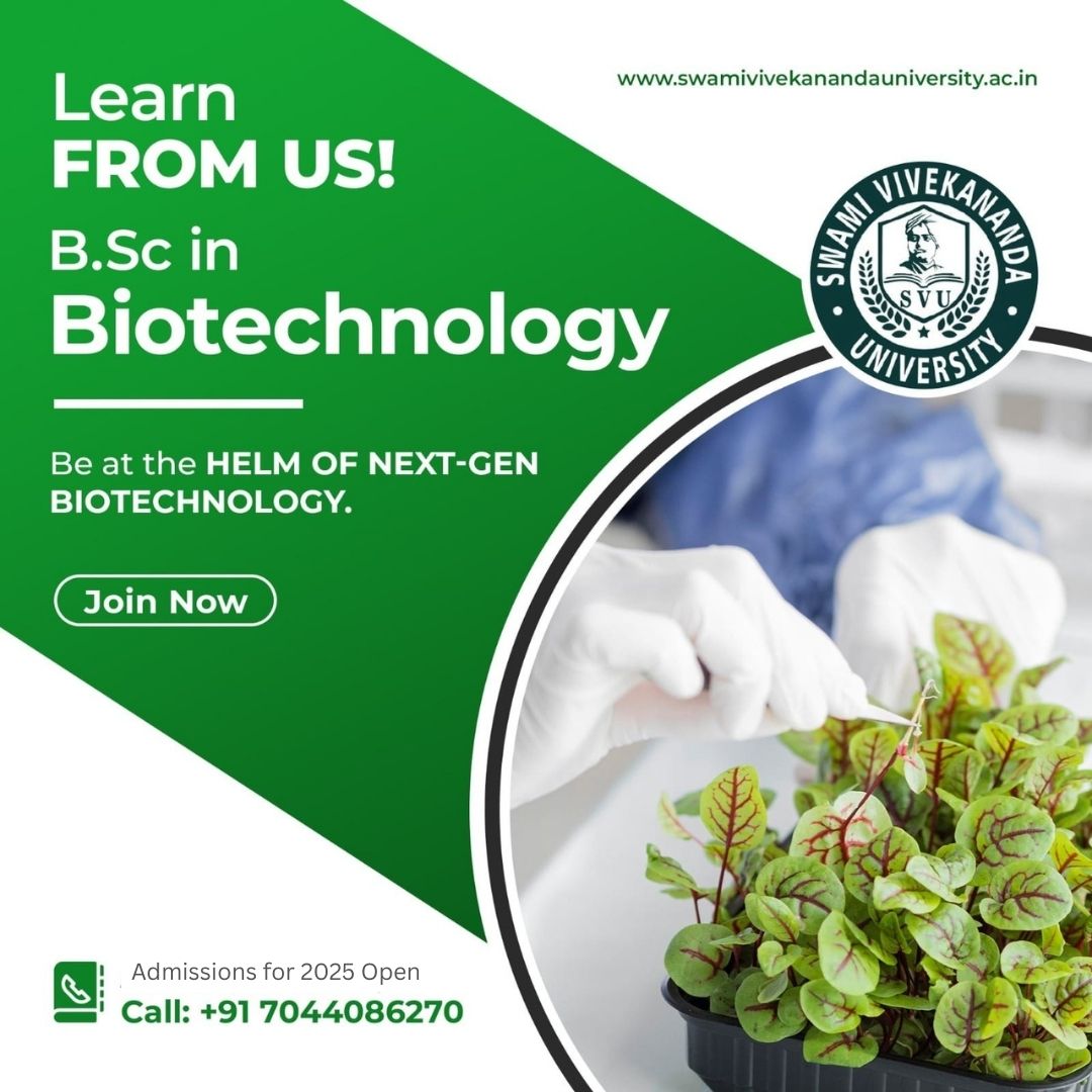 Swami - 🧬 Discover Life at Its Core – Pursue B.Sc in Biotechnology! 🎓 ...