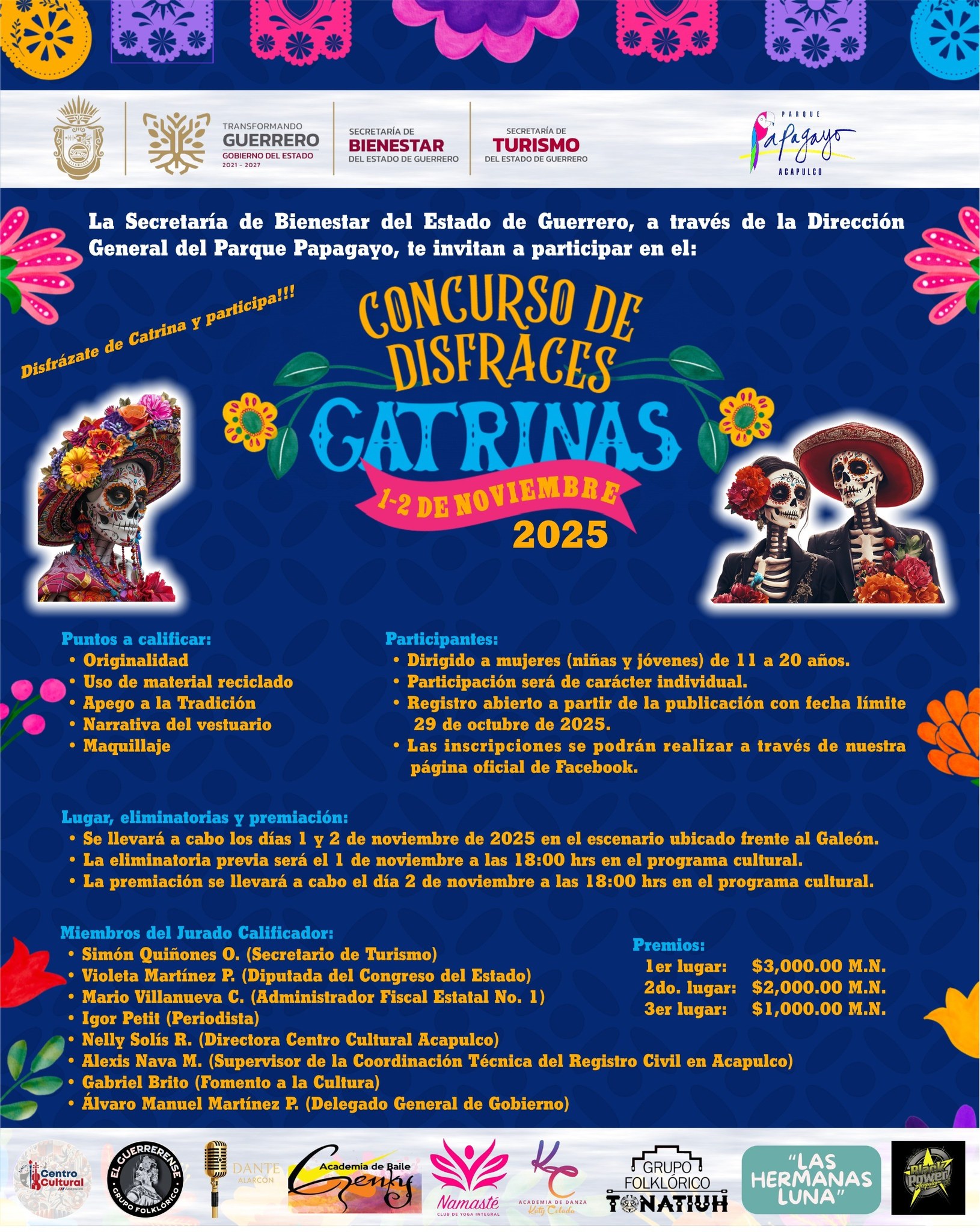 Parque ¡tu Cita Con La Elegancia Y El Premio 💀 Chicas De 11 A 20