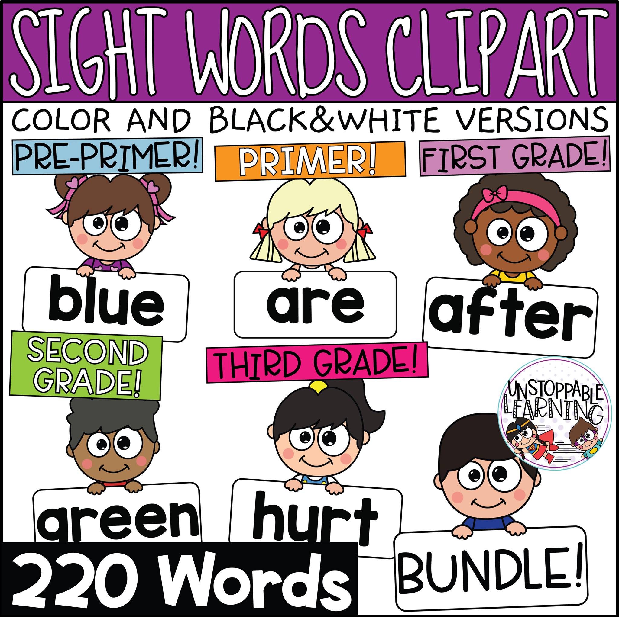 This Kid 220 Sight words BUNDLE... - Unstoppable Learning