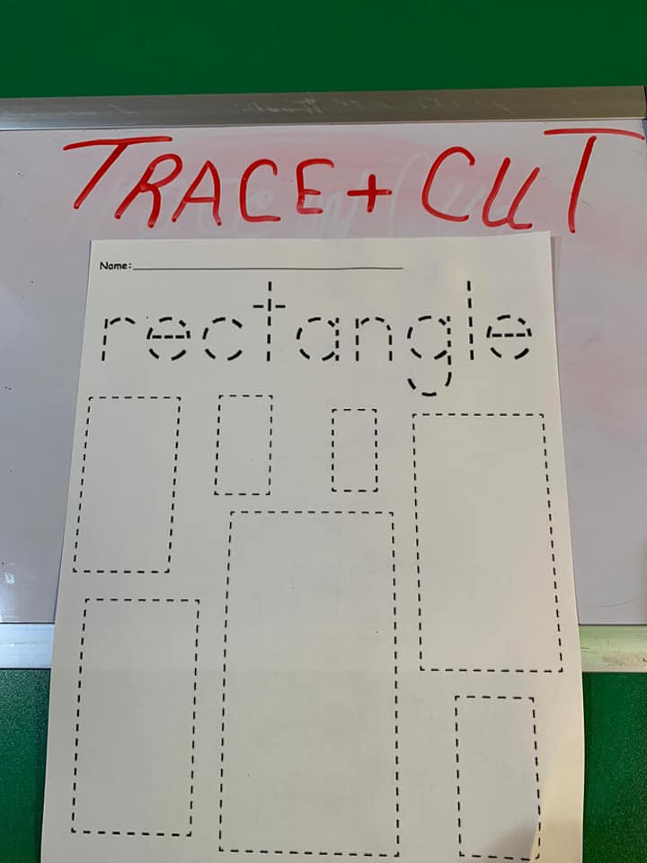 Let's trace, cut, and shape the... - B-Smart Learning Center