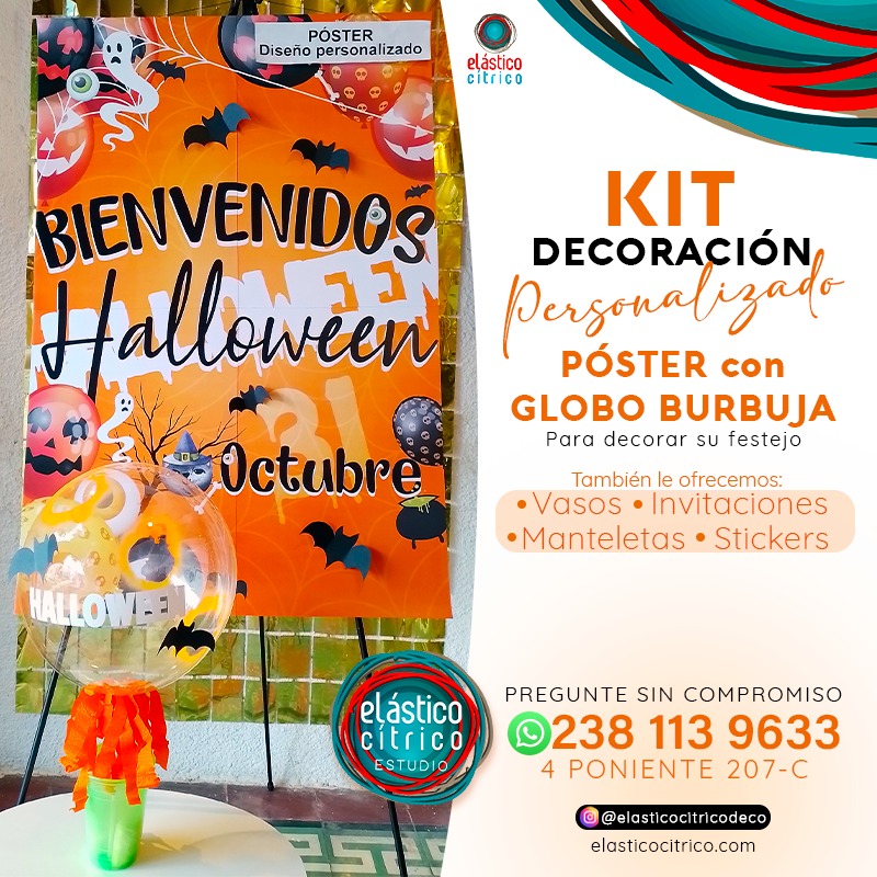 Elástico - Decore su festejo con un KIT DECORATIVO de Póster con Globo ...