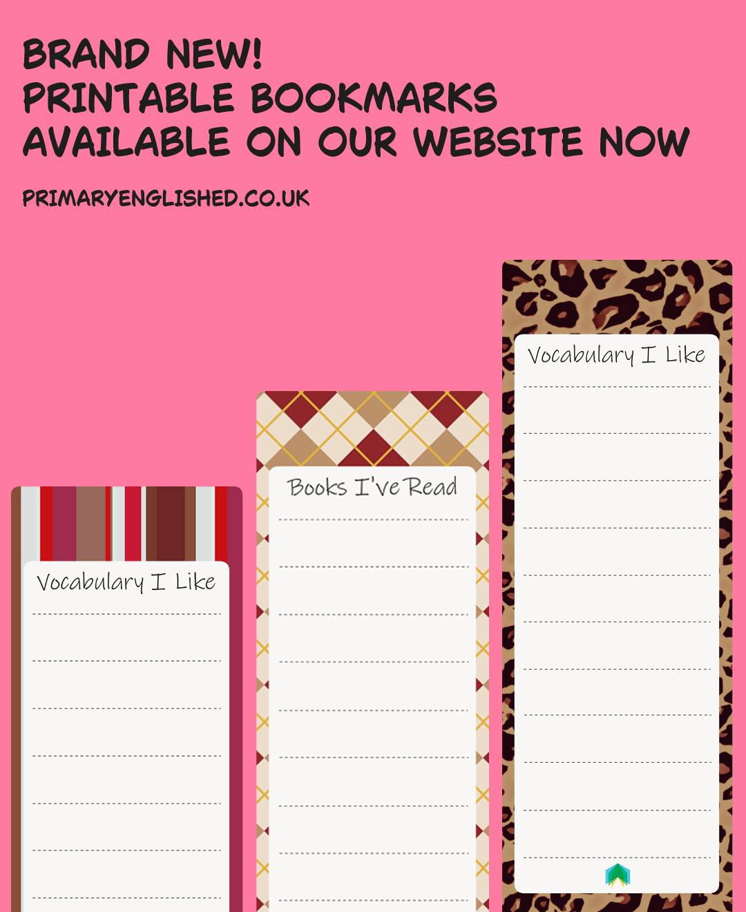 Primary English - Our brand new printable bookmarks are...