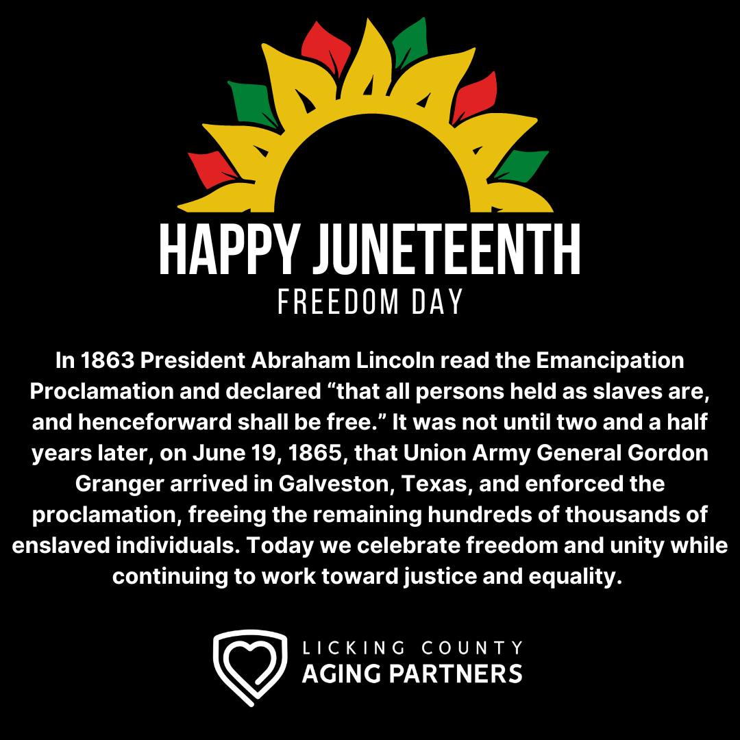 Licking - Today we recognize the national holiday known as Juneteenth ...