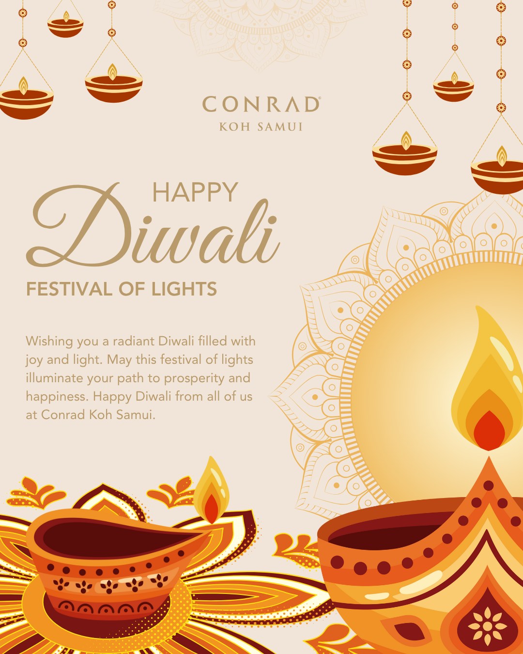 Conrad - Happy Diwali 🪔 Wishing you a radiant Diwali filled with joy ...