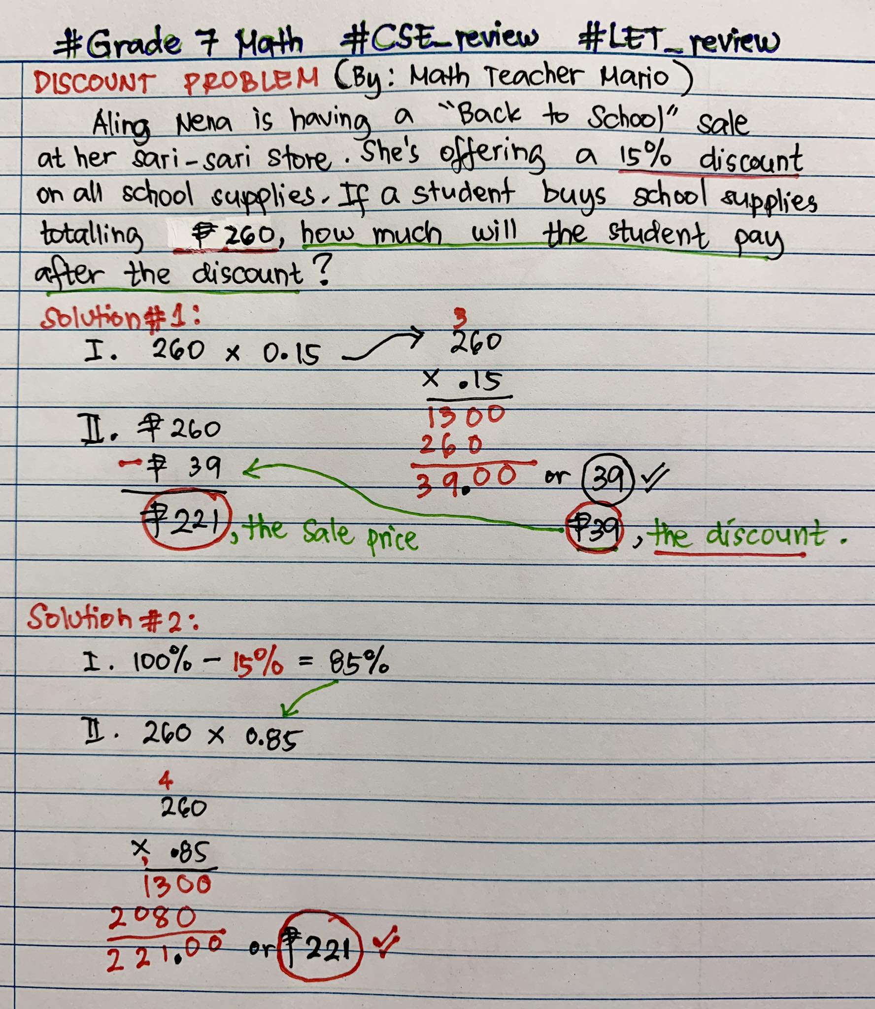 Math - This is how students should be writing their notes in math.😊 ...