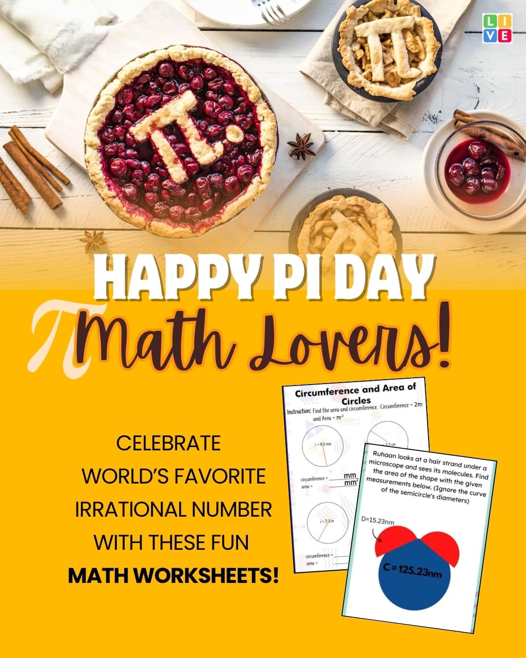 liveworksheets.com - Pi Day is almost here! 🥧🎉 Get ready to make 3.14 ...