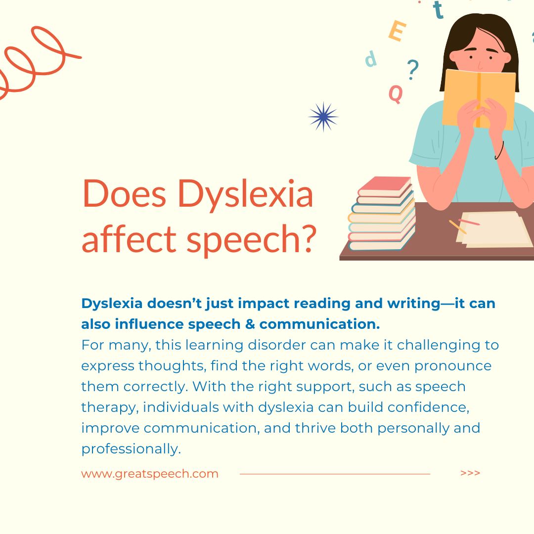 Great - 📚 Does Dyslexia Affect Speech? 🗣️ Dyslexia doesn’t just impact ...