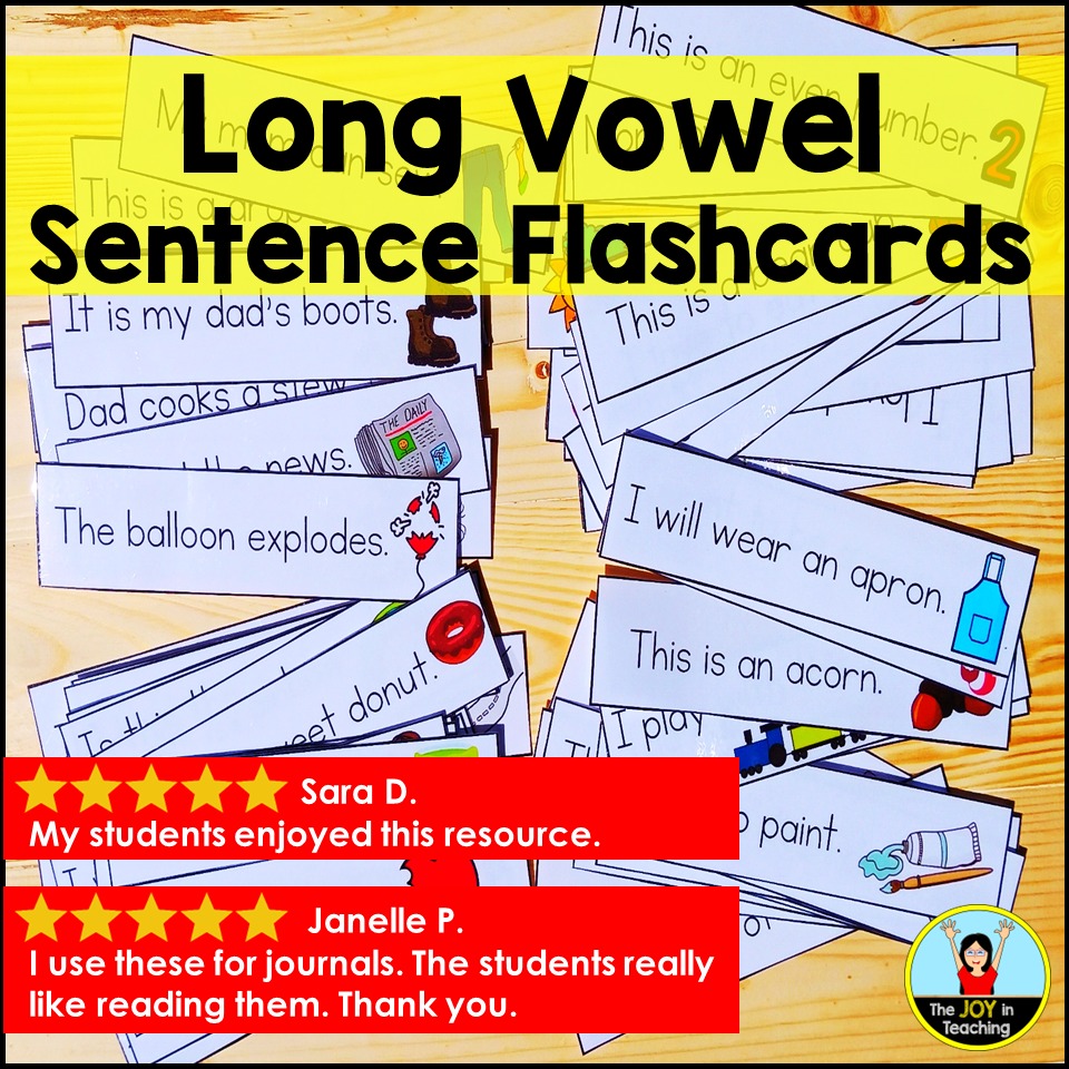 The Joy - 📖 Boost reading confidence with Long Vowel Sentence ...