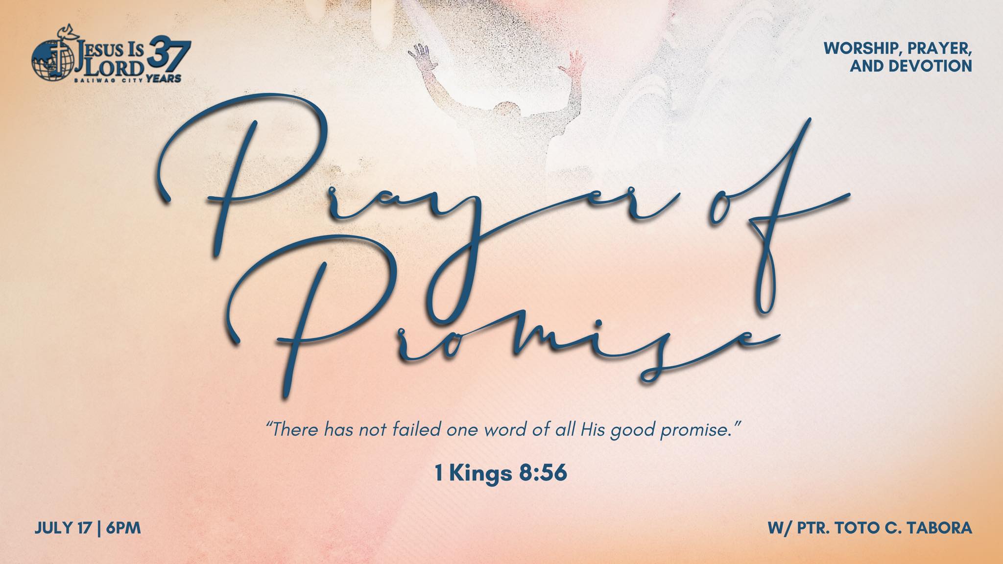 Jesus - 𝑷𝒓𝒂𝒚𝒆𝒓 𝒐𝒇 𝑷𝒓𝒐𝒎𝒊𝒔𝒆 1 Kings 8:56 declares, “There has not failed ...