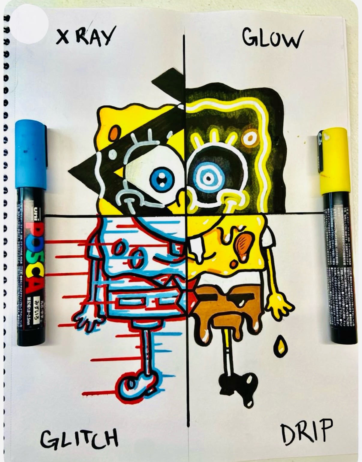 4 Styles Cartoon Drawing