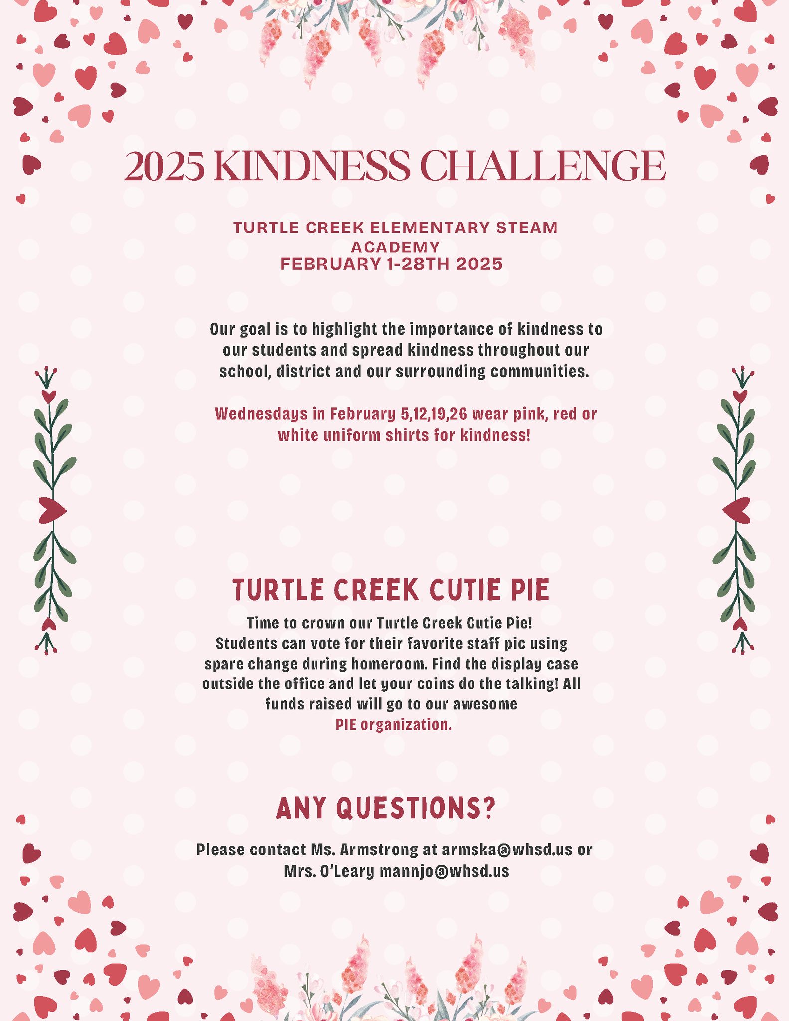 The 2025 Kindness Challenge is underway at Turtle Creek! Running ...