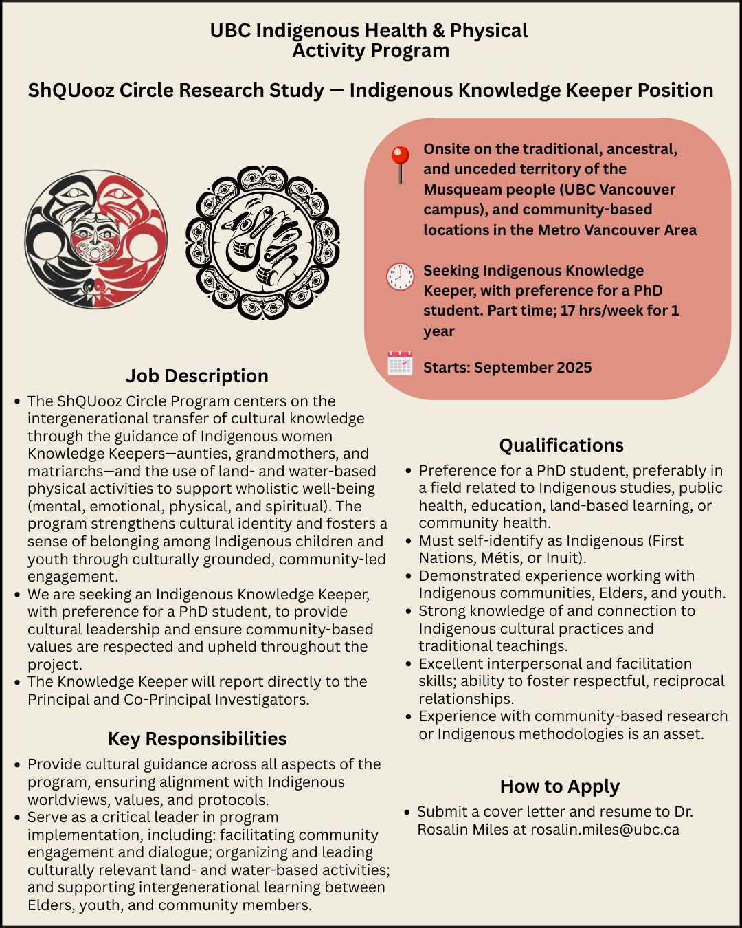 Indigenous Physical Activity & Cultural Circle | Vancouver BC