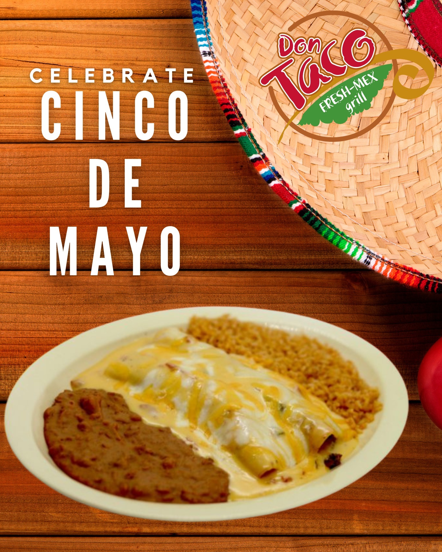 Don - 🌮🎉 ¡Cinco de Mayo is almost here! 🎉🌮 Celebrate the flavors of ...