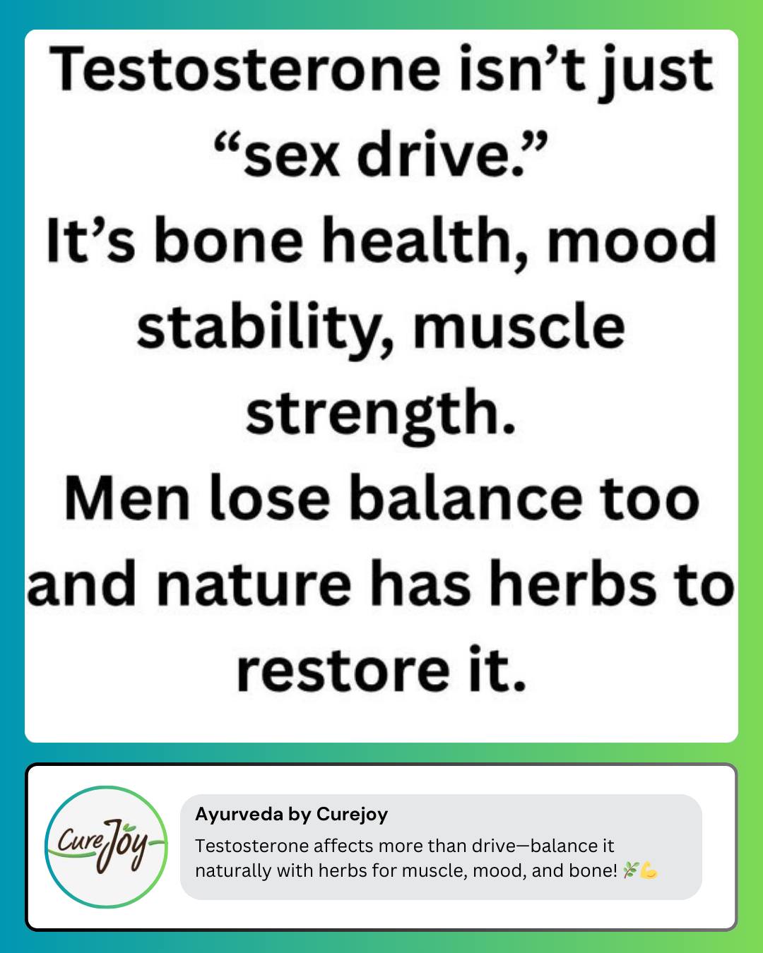 Ayurveda Testosterone Is Often Associated With “sex Drive” But Its 9662