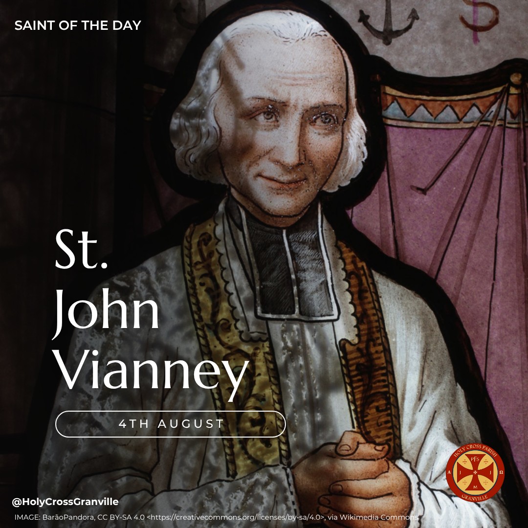 Holy - SAINT OF THE DAY - St. John Vianney Saint John Vianney, the ...