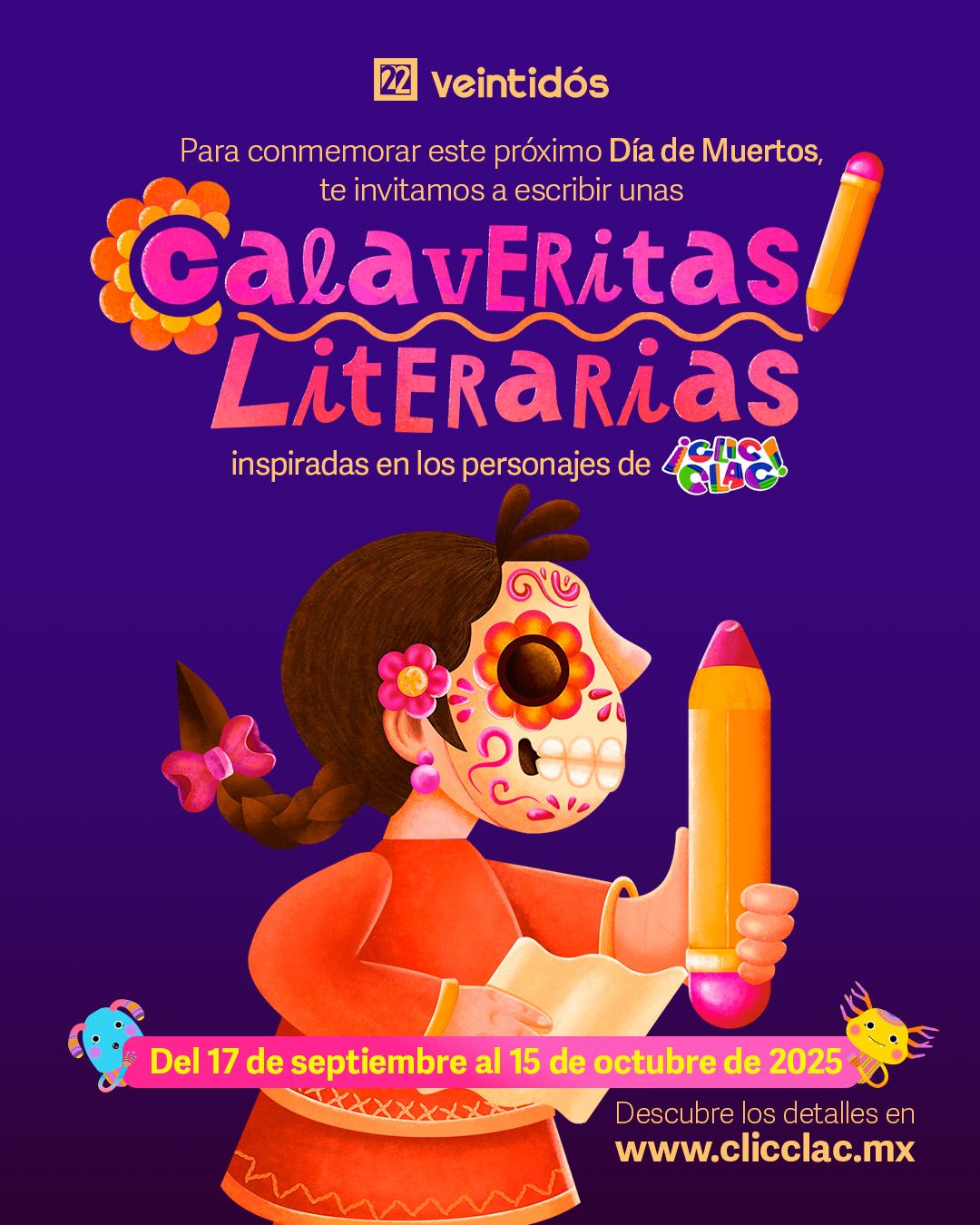 Canal - 💀🏵️ Para conmemorar el próximo Día de Muertos el #Veintidós te ...