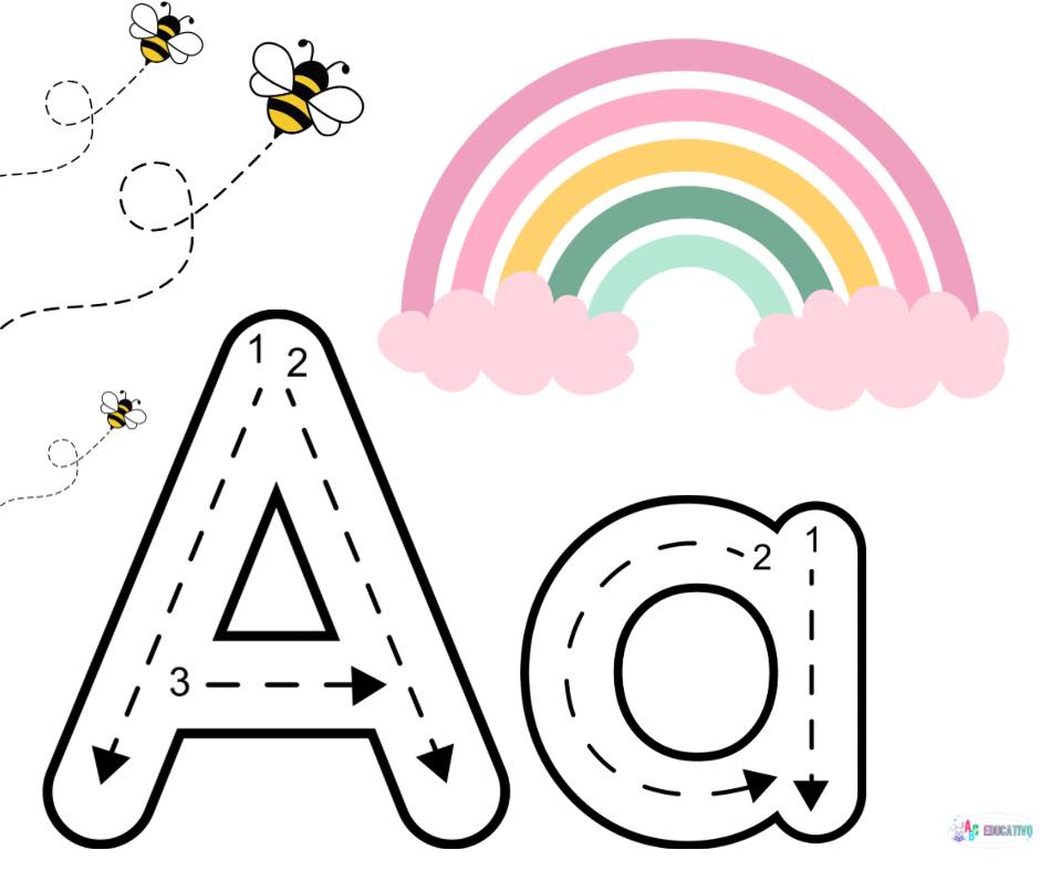 ABC Educativo - Trazo de vocales, hoja de ejercicios 🤩 | Facebook