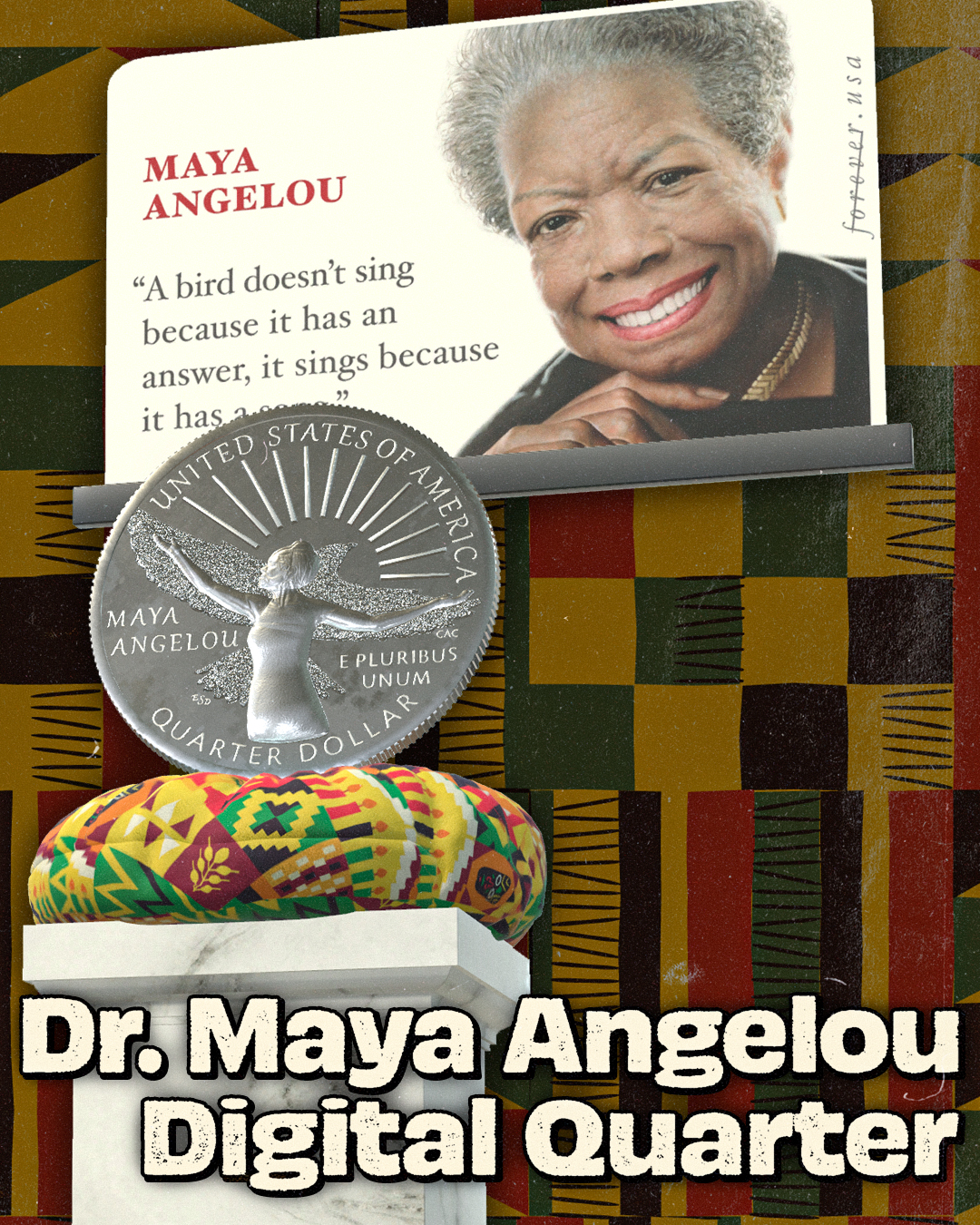 Maya - Released in 2022, the Maya Angelou quarter honors one of the ...