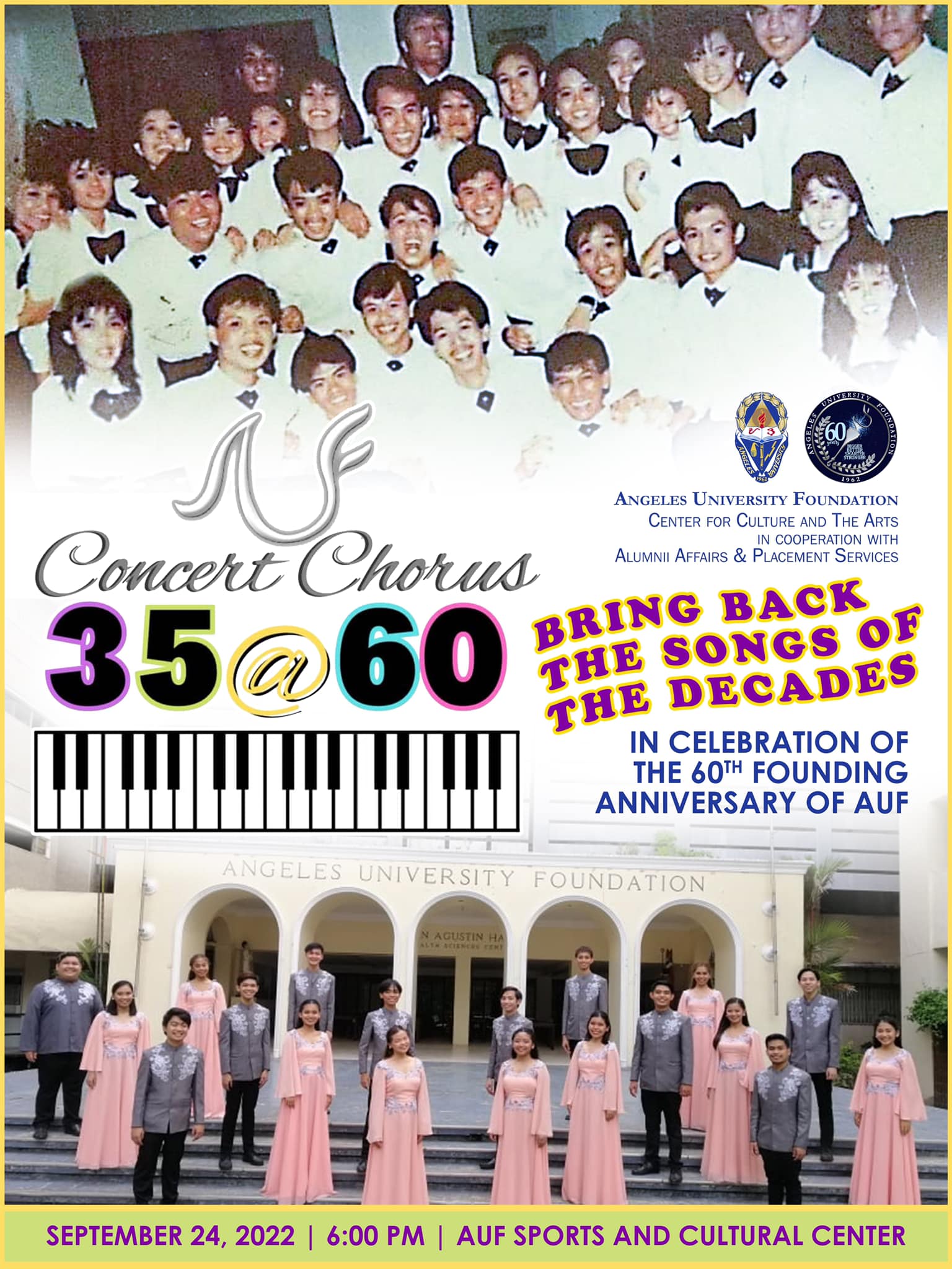 BRING BACK THE SONGS OF THE DECADES!... - AUF Concert Chorus | Facebook