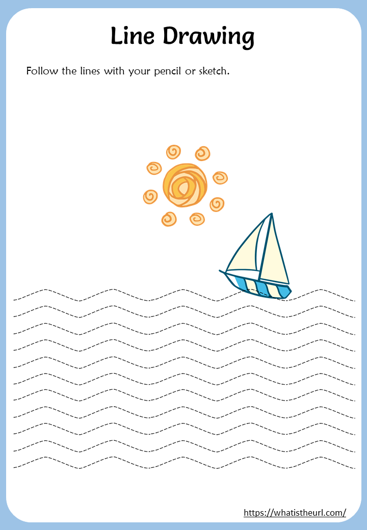 Preschool Line Drawing... - Worksheets for everyone