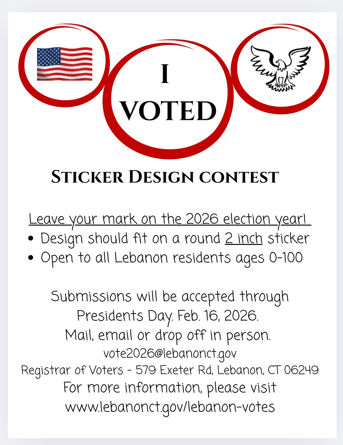 Lebanon, - 🎨🗳 Registrar of Voters Sticker Design Contest 🗳🎨 Leave Your ...