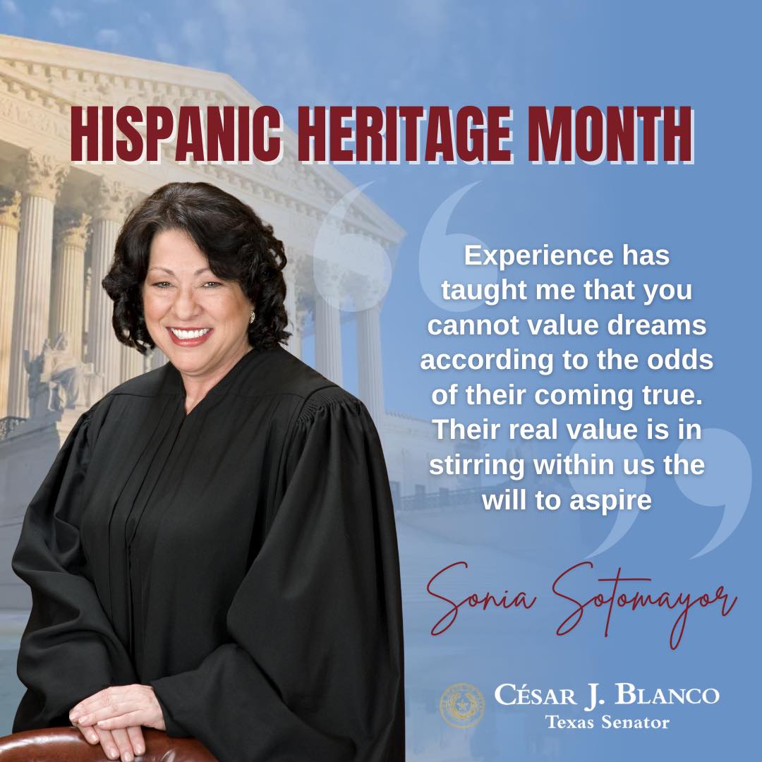 Cesar - Today we’re honoring Justice Sonia Sotomayor, a trailblazer who ...