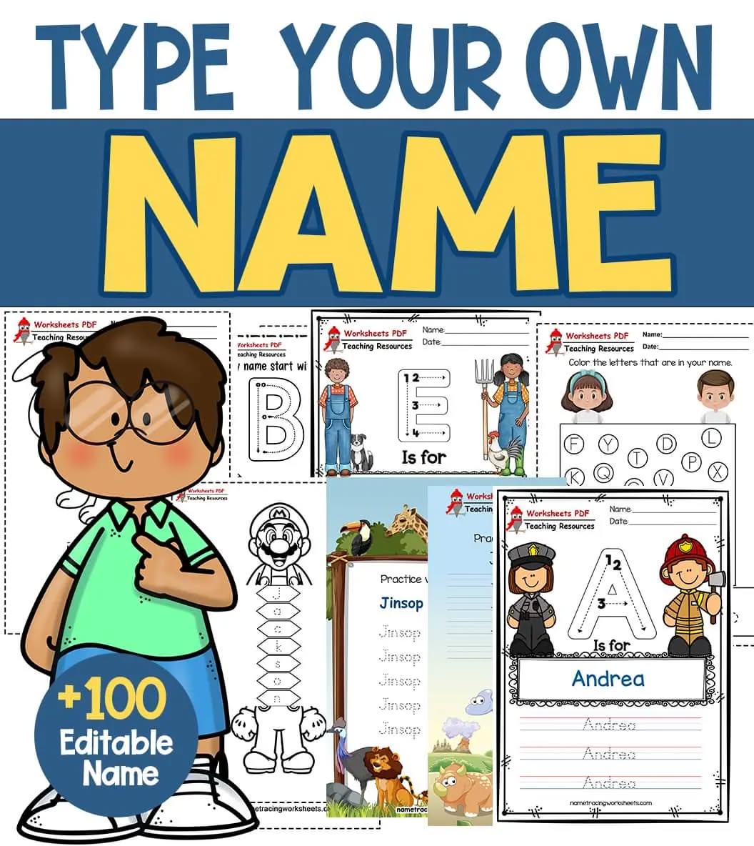 Worksheets PDF - Create Name Tracing Worksheets Download... | Facebook