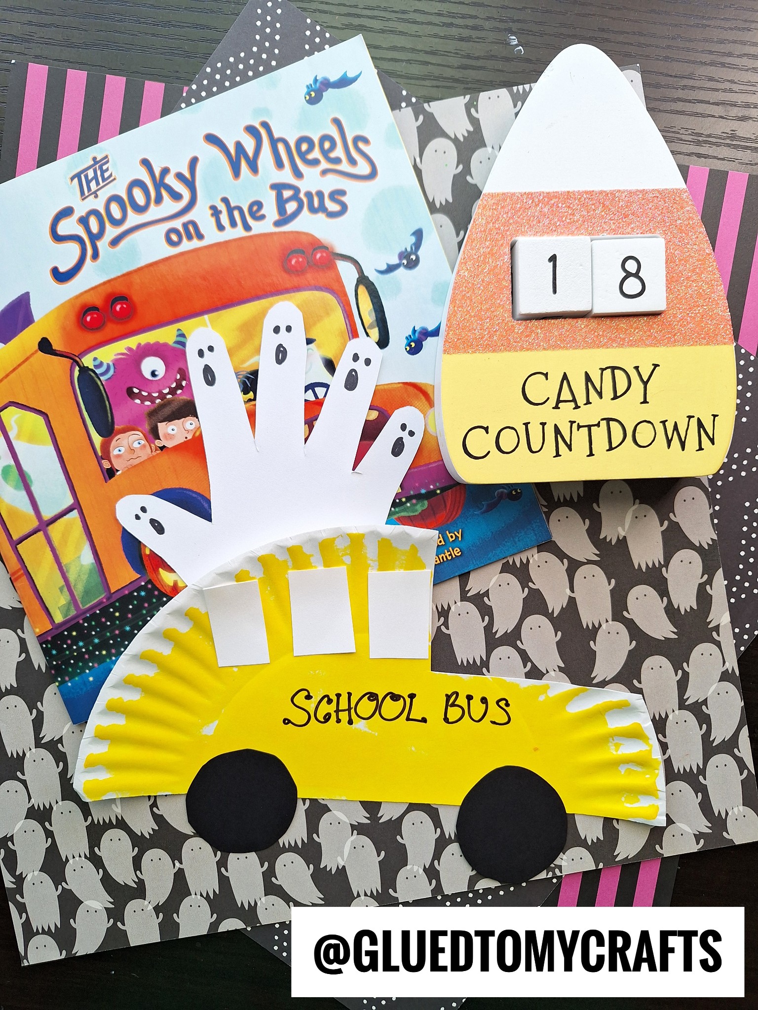 Glued - 18 days till Halloween 🤯 Here is a quick craft idea - cut a ...