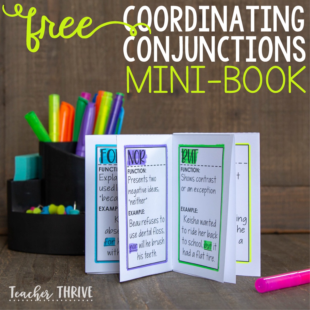 Teacher - Teaching your students how to use coordinating conjunctions ...