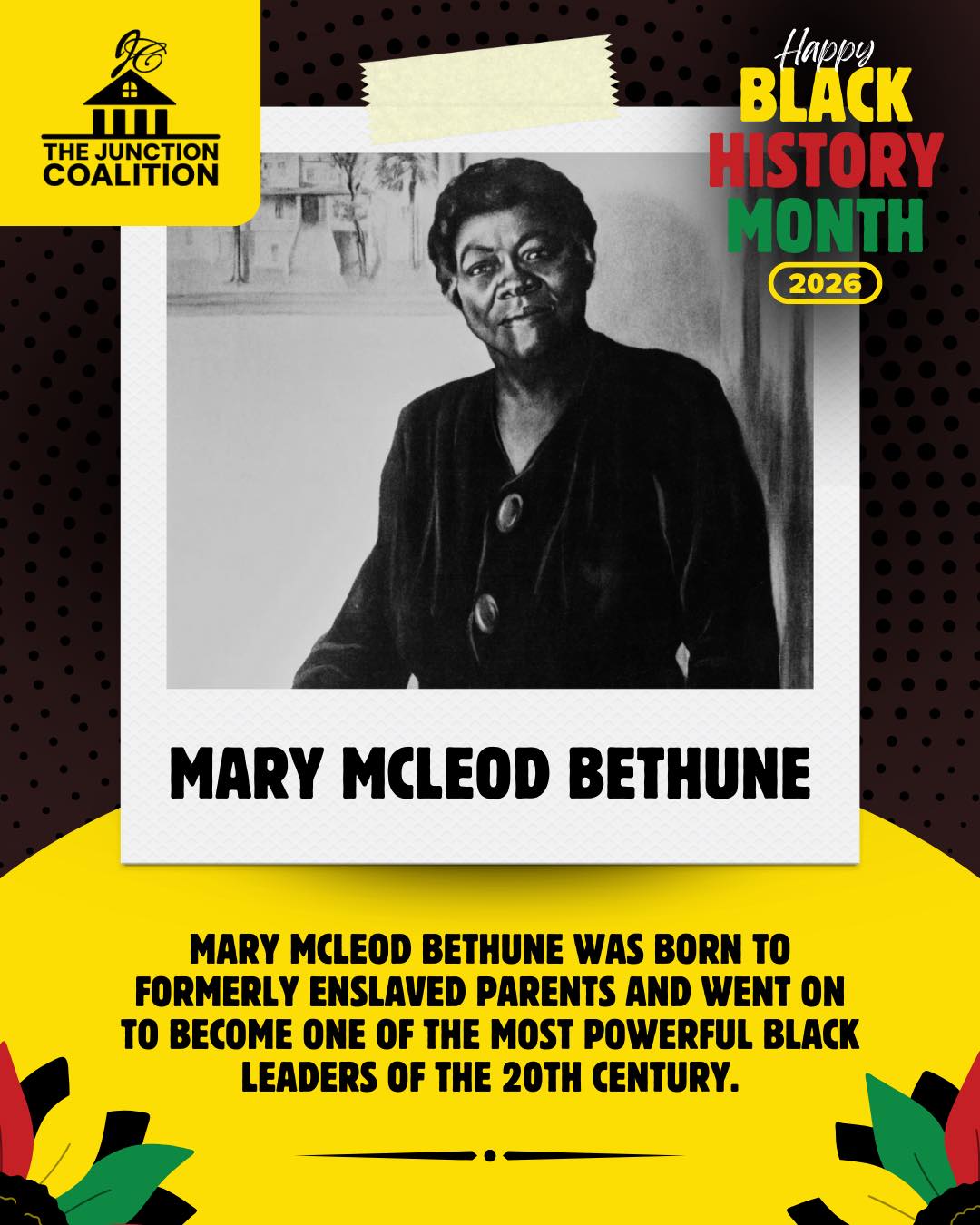 The Junction - Mary McLeod Bethune was born to formerly enslaved ...