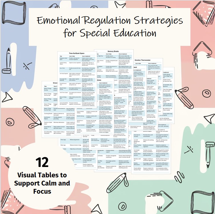 Special Education Community | Emotional Regulation Strategies for ...