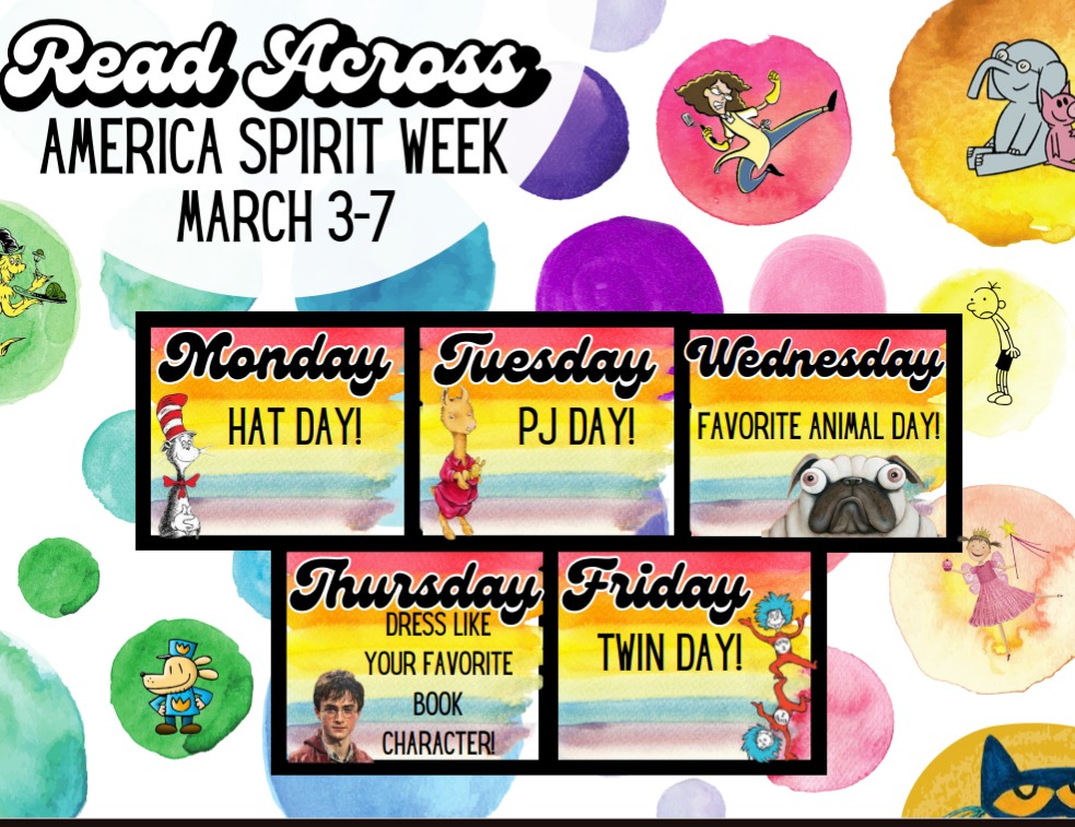 Read Across America Spirit Week! 📖... - Barry Elementary | Facebook