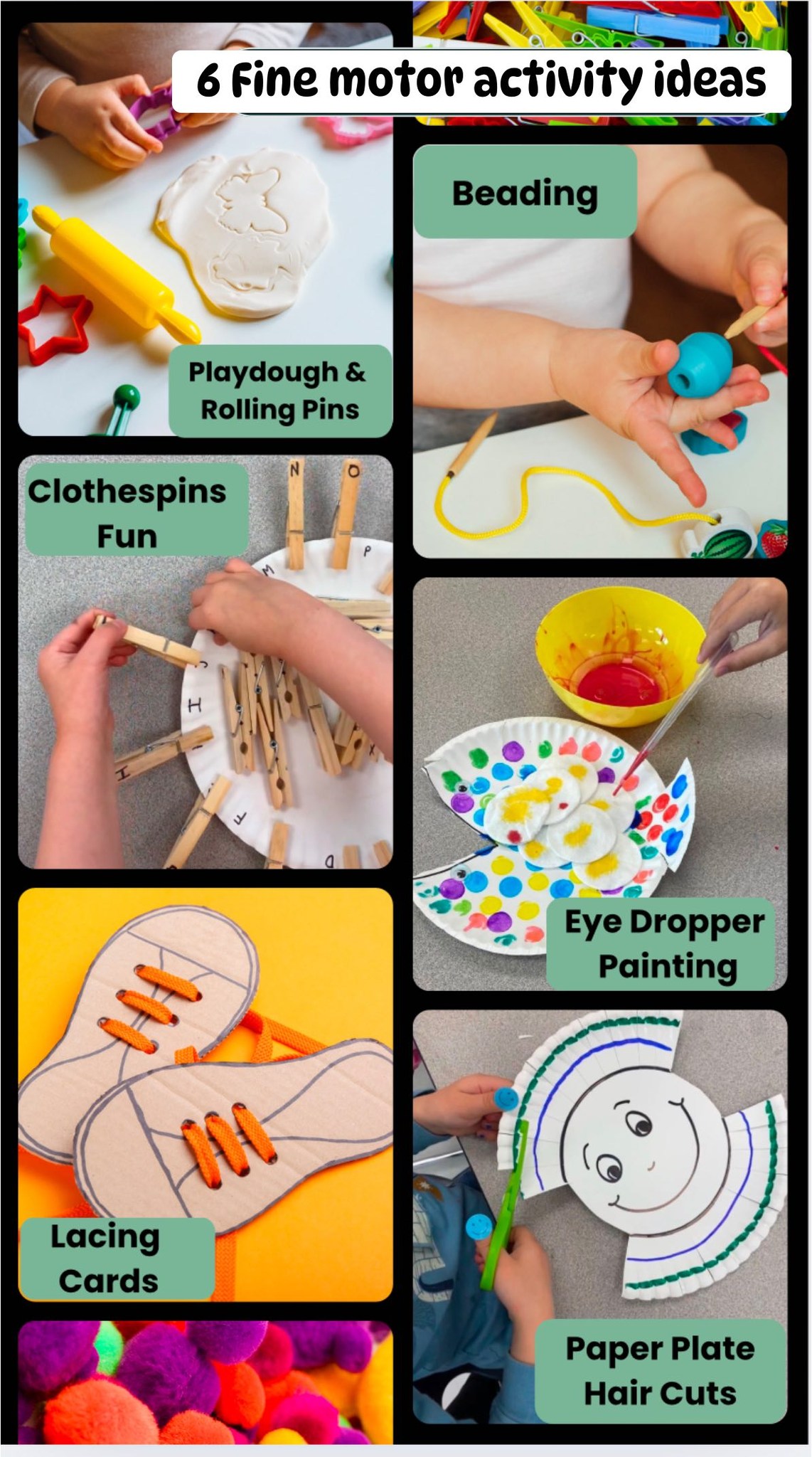 6 Fine motor activity ideas!... - The OT Corner with Mrs. K | Facebook