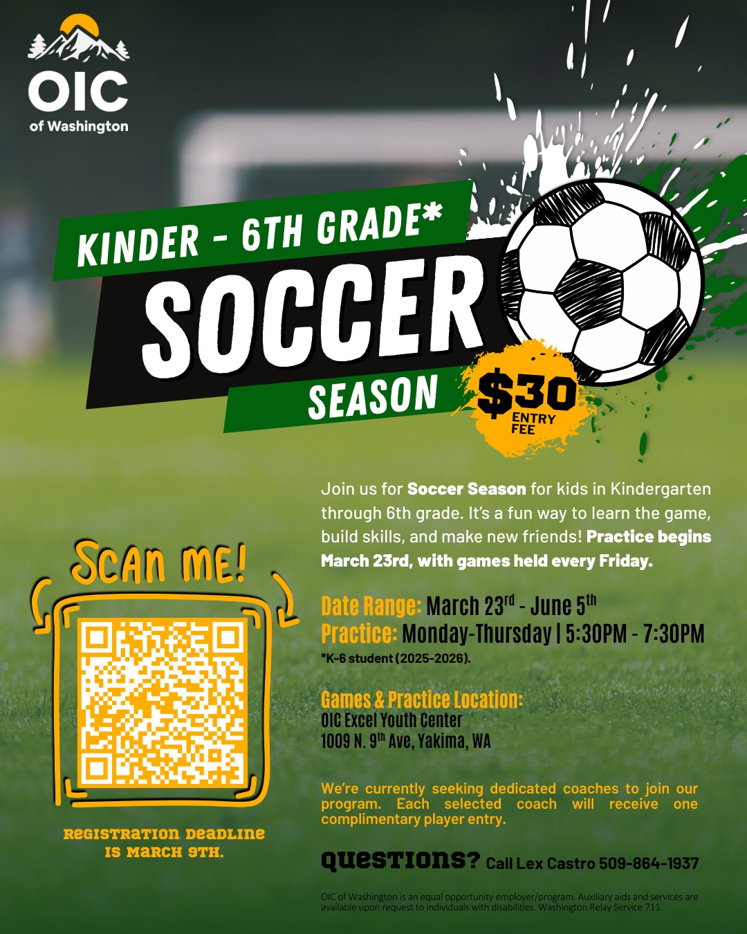 ⚽ Get ready to kick off an amazing... - OIC of Washington | Facebook