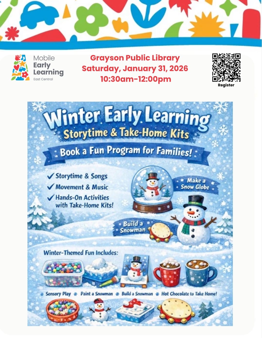 ️ Winter Early... - Mobile Early Learning - East Central | Facebook