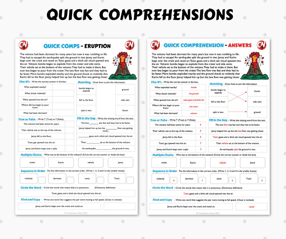 Vocabulary - 💙 VN's QUICK COMPREHENSIONS 📚 - TRULY MAGICAL ⏰ Completion ...