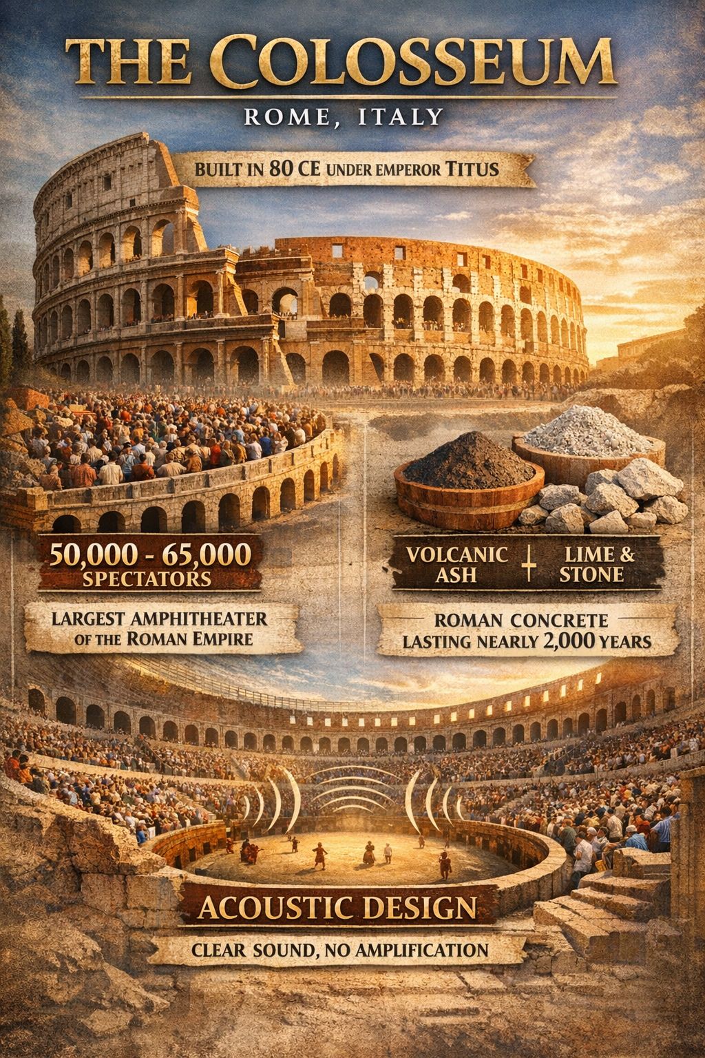 Mysterious - Standing in the heart of Rome, the Colosseum is more than ...