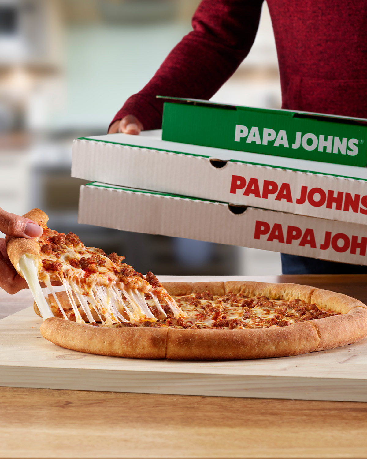 Papa Johns Sausage Pizza