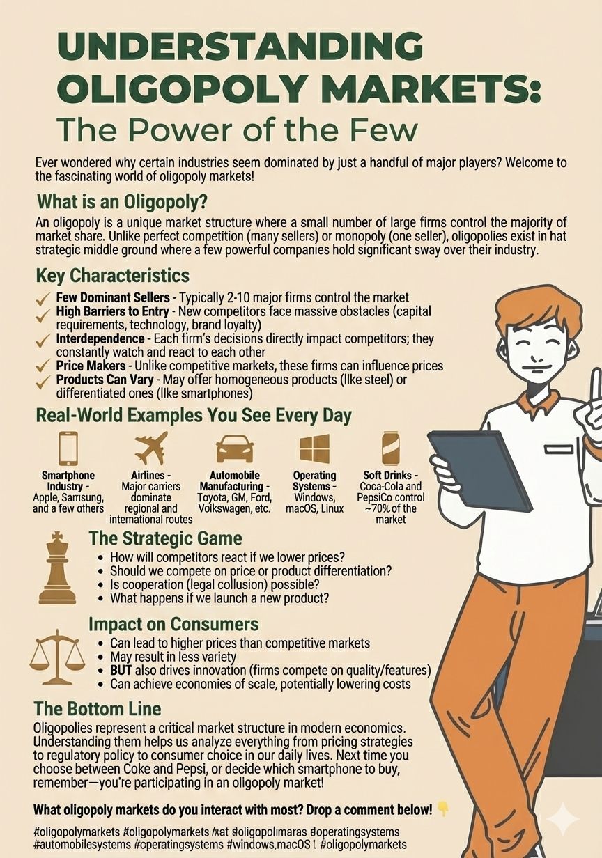The 100 - 🎯 UNDERSTANDING OLIGOPOLY MARKETS: The Power of the Few 🎯 ...