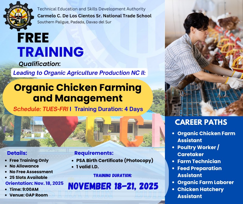 🐔 𝙁𝙍𝙀𝙀 𝙏𝙍𝘼𝙄𝙉𝙄𝙉𝙂 𝘼𝙇𝙀𝙍𝙏!🌱... - Your Campus Compass | Facebook
