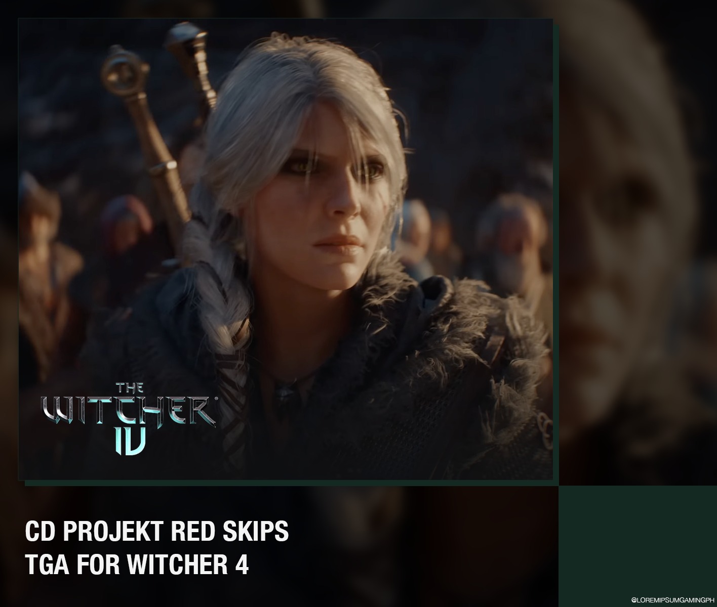 Lorem ⚔️ Heads Up Witchers No New Witcher 4 At Tga Cd Projekt Red