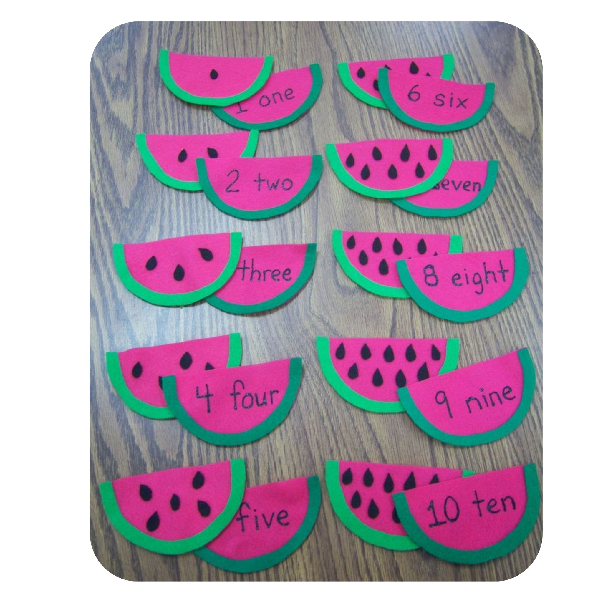 Watermelon seed number match 🍉🔢 - Creative Hub Creations | Facebook