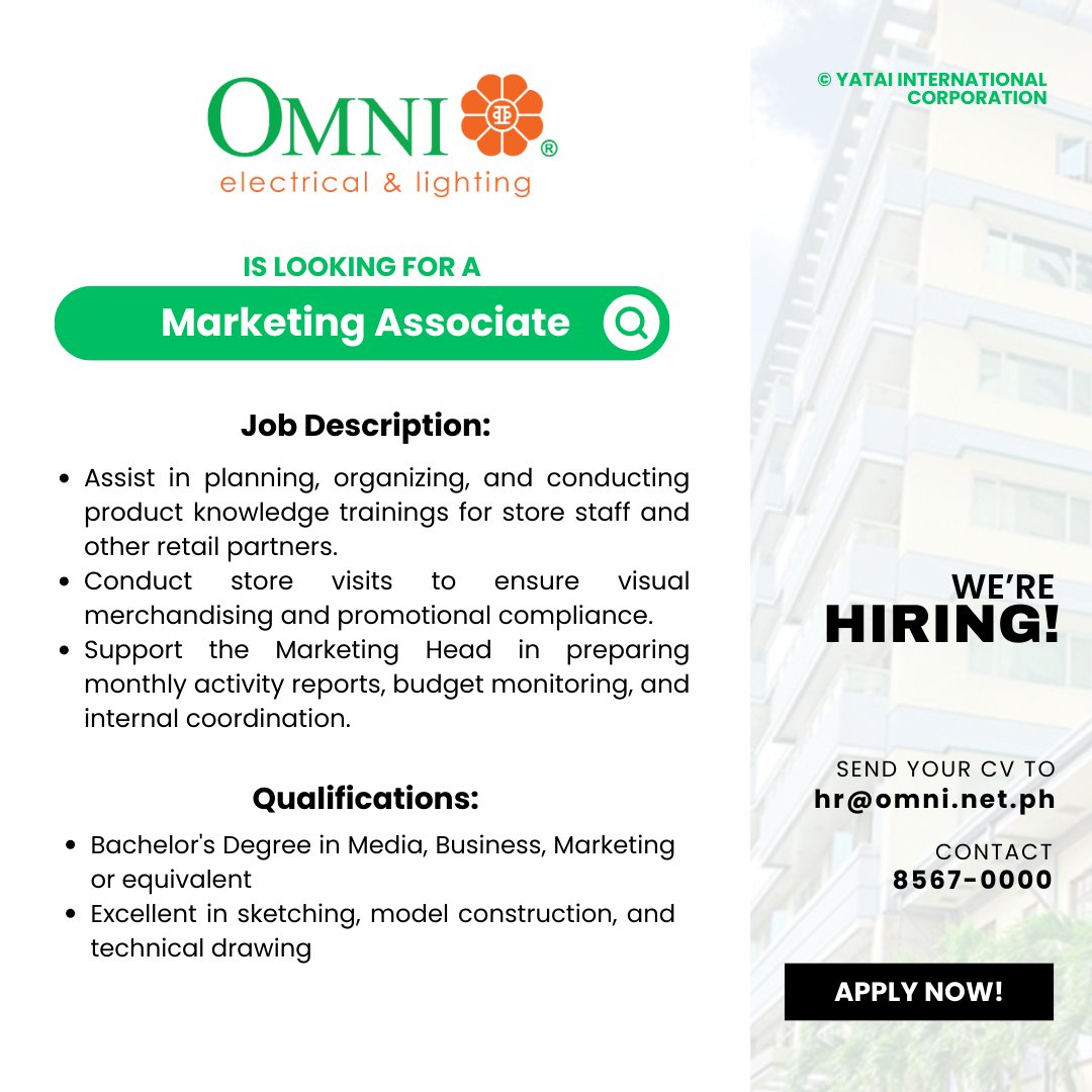 Office-based Jobs (HR, Accounting, Admin, Purchasing, Marketing etc ...