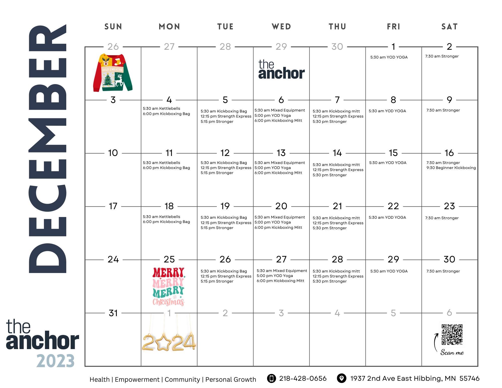 The Anchor - 🌟 **Stay Active in December with Our Fitness...