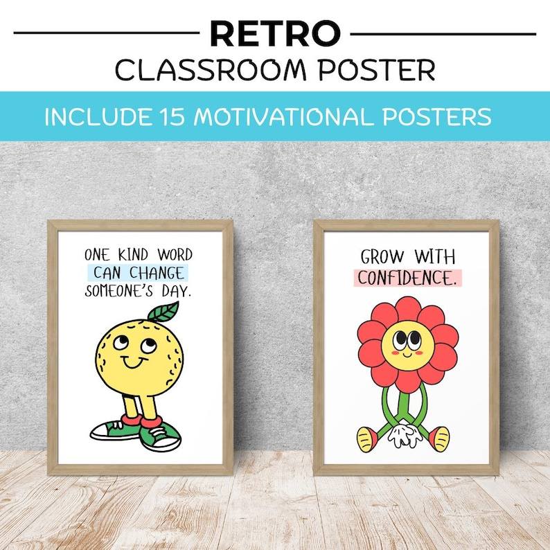 Retro Motivational quotes Classroom... - Mindfulmarkstudio | Facebook