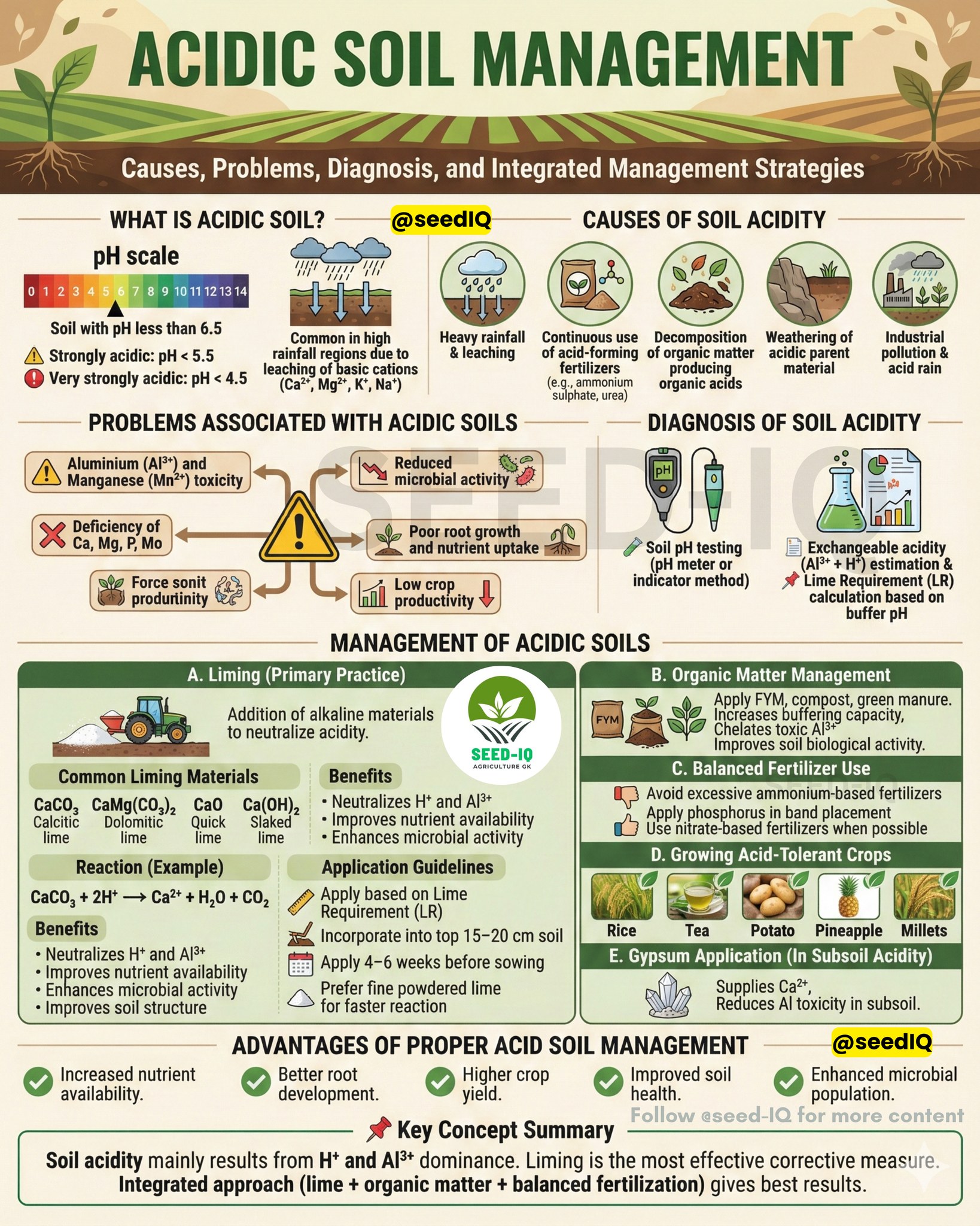 Seed-IQ - 🌱 Acidic Soil Management: Scientific Strategies... | Facebook