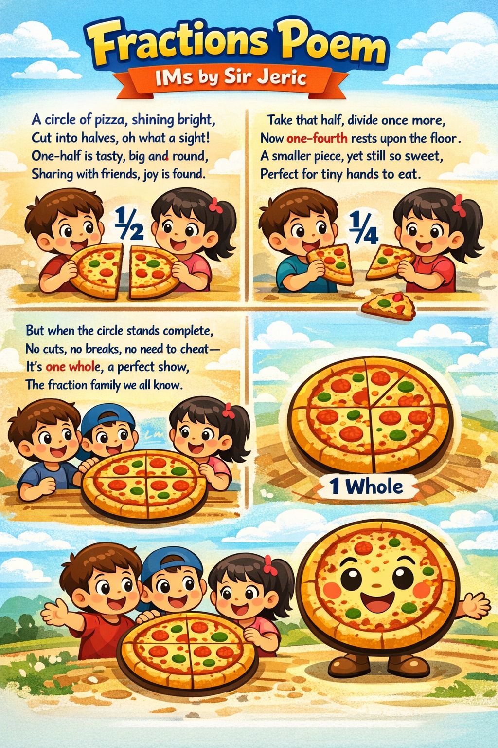 Elementary Classroom Decoration | Poem about Fraction | Facebook