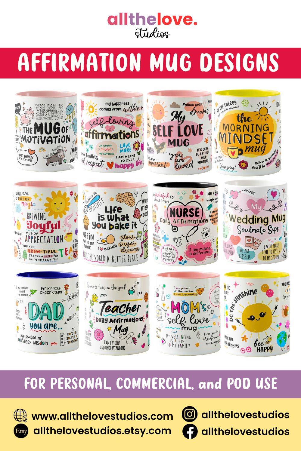 😍 Affirmation Mug Designs,... - All The Love Studios | Facebook